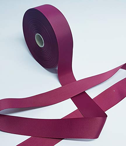 1 Inch Wine Grosgrain Ribbon – 20 Meters Roll – PREMIER RIBBONS